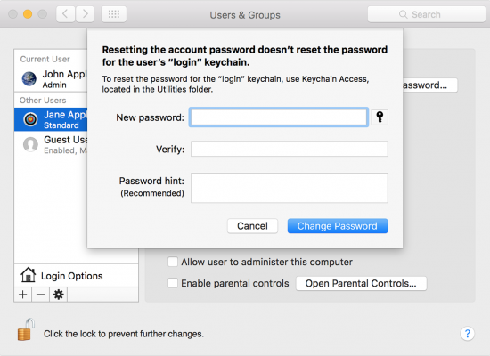 How To Reset Your OS X Password If You Forgot It - AGR Technology