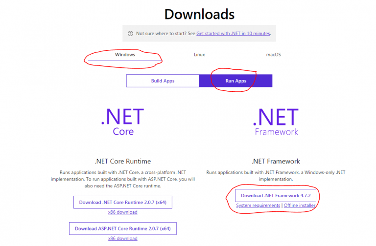 How to install .net framework on Windows - AGR Technology