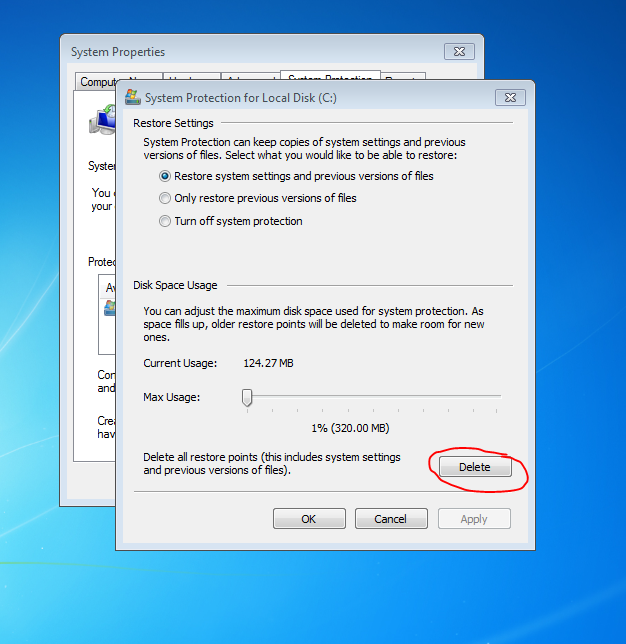 How to delete restore points in Windows - AGR Technology How to delete restore points in Windows - AGR Technology