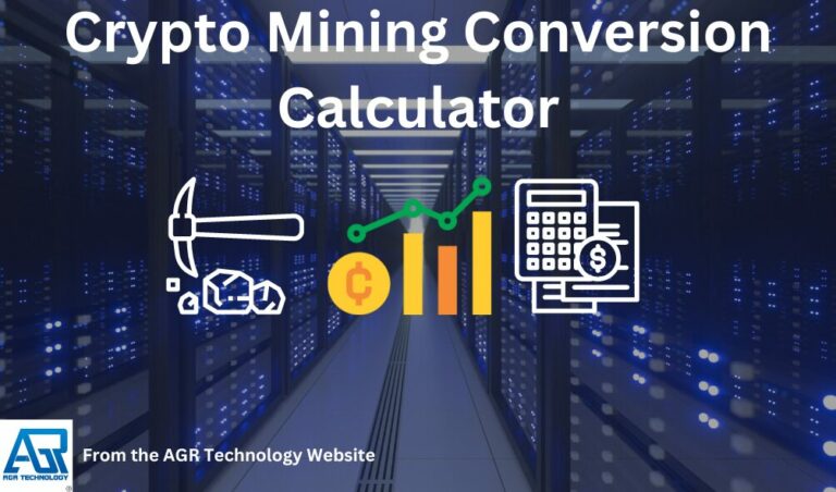 Crypto Mining Conversion Calculator - AGR Technology